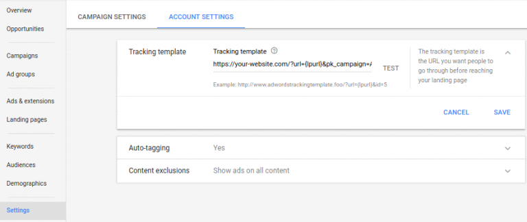 How to Track Google Ads Campaigns with Matomo FAQ - Analytics Platform ...