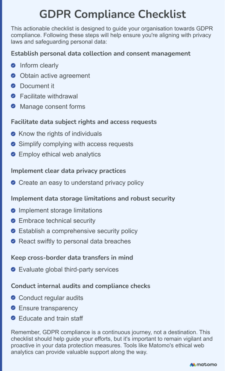 GDPR Compliance Checklist: A Detailed Walkthrough - Analytics Platform ...